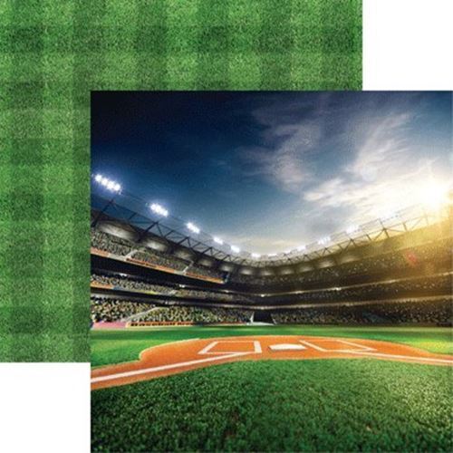 Bright Lights - Baseball 2 12x12 Double Sided Cardstock - 5 Sheets | eBay