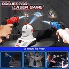 2PCS Infrared Mini Laser Tag Guns Set with Projectors Toy Gifts for ...