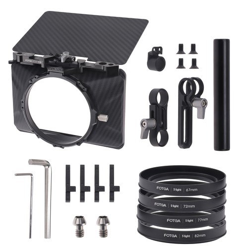 FOTGA Matte Box Lightweight with Flag 15mm Rod 4pcs Lens I8R1 | eBay ...