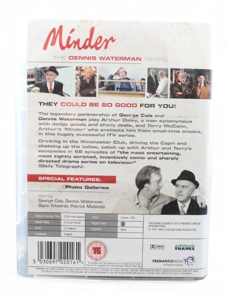 MINDER Dennis Waterman Years SERIES 1-7 20-Disc DVD Box Set Rated 15 ...