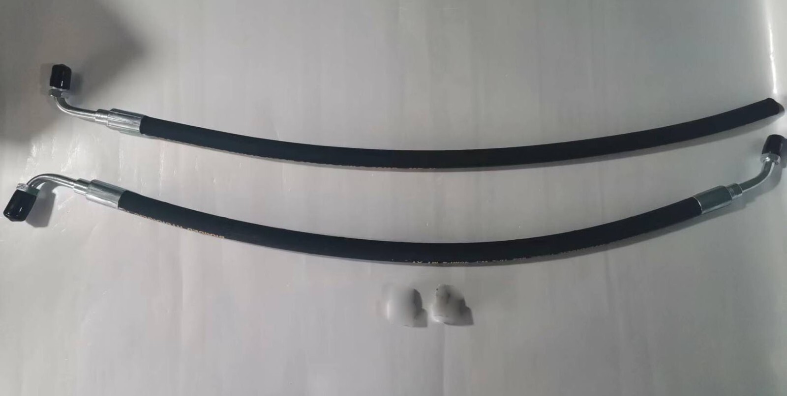 2 PCS RUBBER POWER STEERING BOX HOSE KIT 605 670 500 SERIES CONVERSION