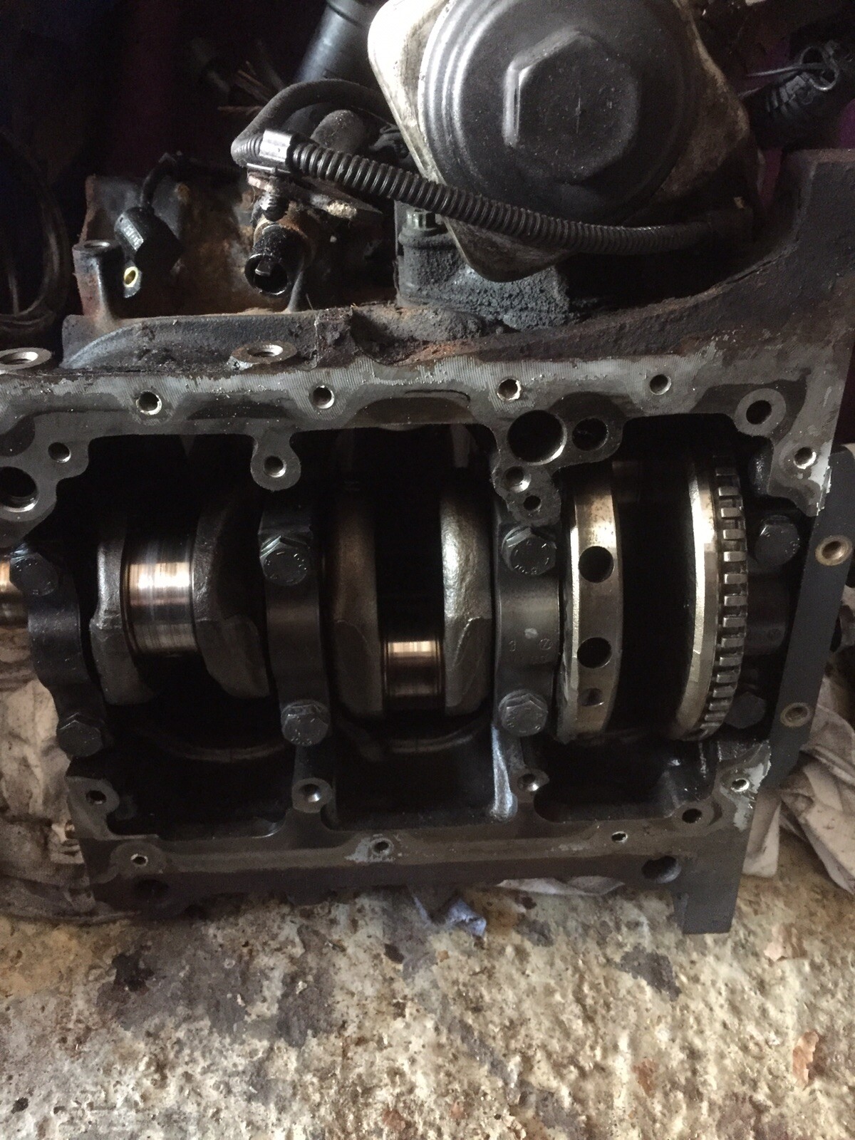 vw Polo Fabia 1.4 Tdi Amf Engine Block With Crankshaft. | eBay