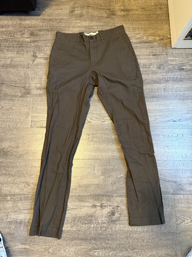 Normal Brand Pants Mens 30x32 Brown Chino Stretch Canvas Straight Leg ...