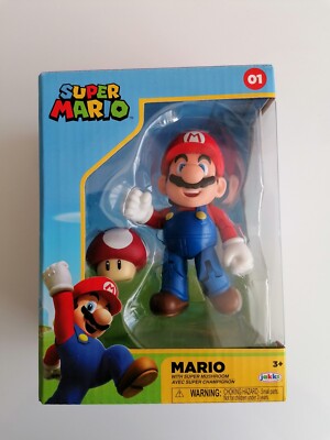 MARIO avec super champignon - Figurine Super Mario 01 NEUVE - Nintendo ...