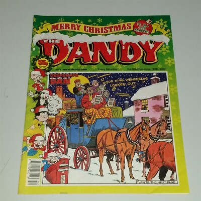 DANDY #3084 30TH DECEMBER 2000 CHRISTMAS D C THOMSON BRITISH WEEKLY ...