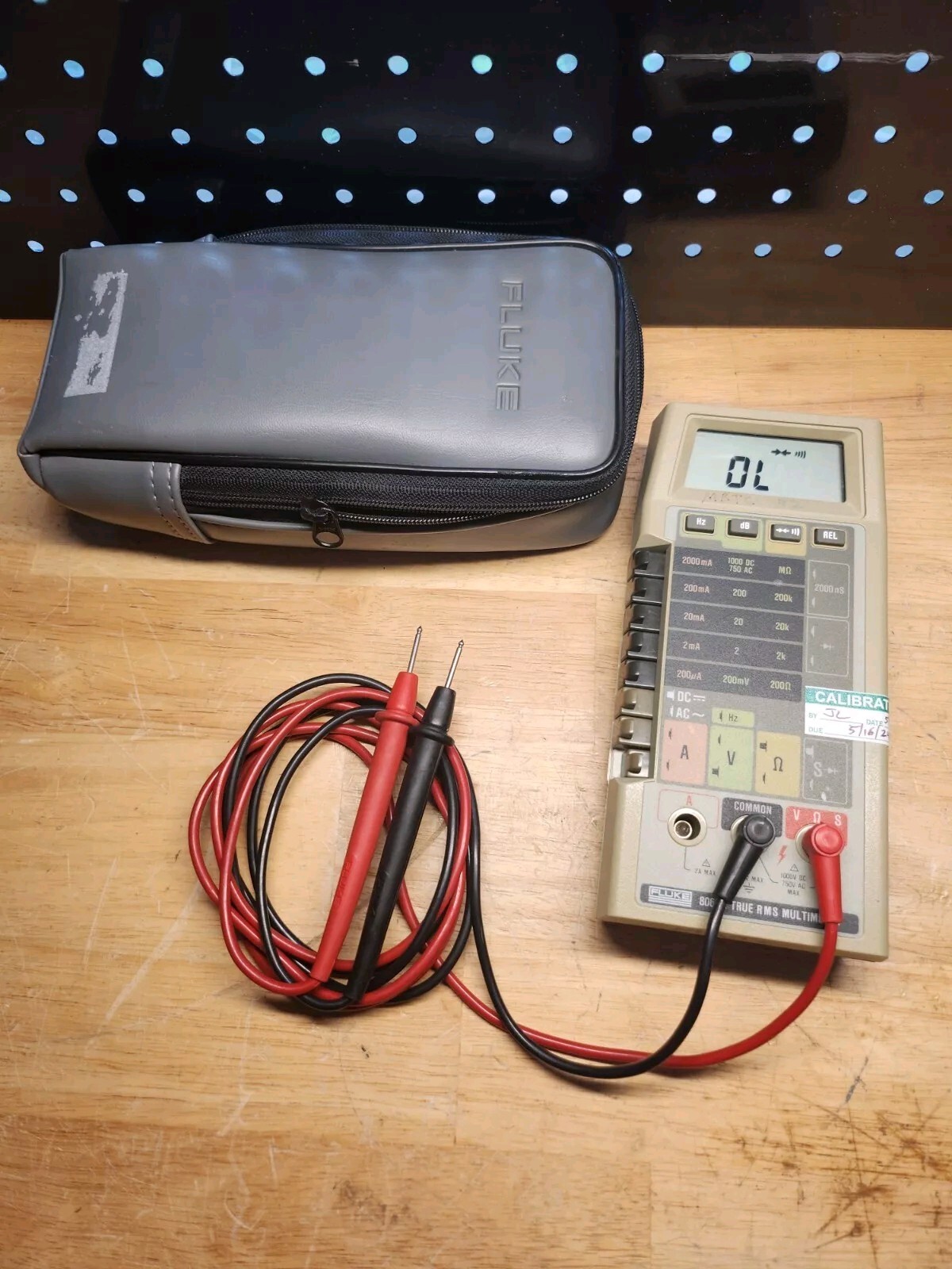 Fluke 8060A True RMS Multimeter w/ Soft Case & Probes, OPTION #1 | eBay