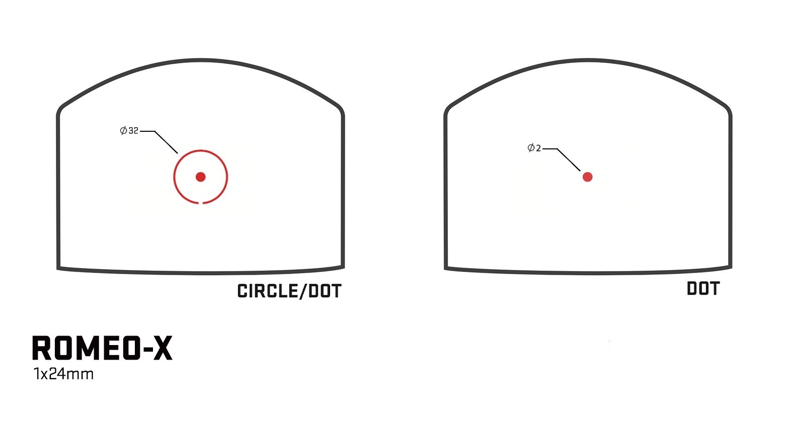 Sig ROMEO-X PRO Footprint Open Reflex Red Circle-Dot Reflex Sight ...