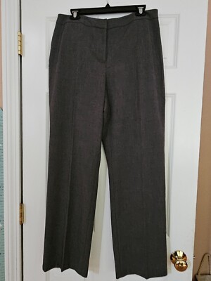 212 Collection - Women's flat front, straight leg stretch slacks - 12 ...