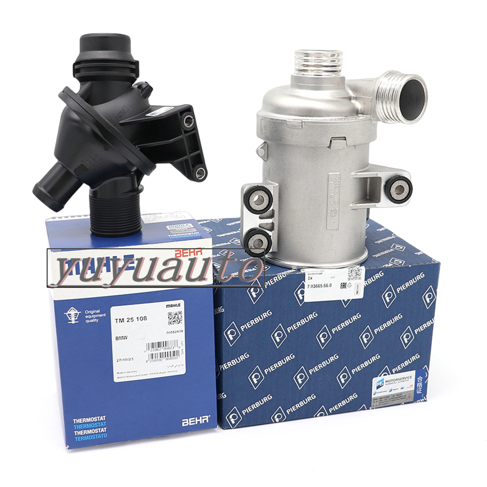 BMW 428i 528i N20B20 OEM Mahle Thermostat & PIERBURG Water Pump ...