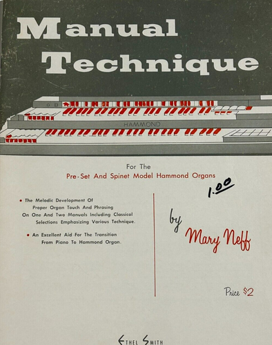 1958 Hammond Spinet Organ Learn Technique Mary Neff Vintage Piano | eBay