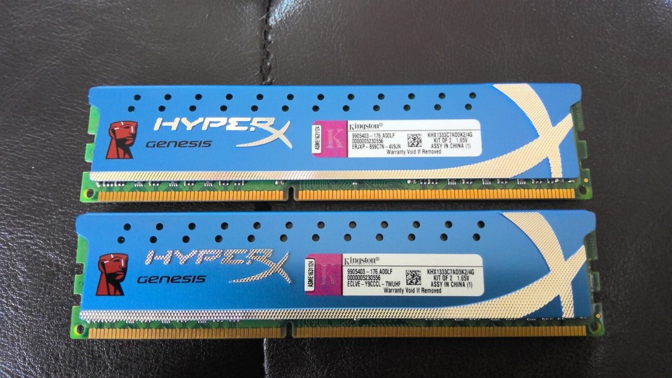 4GB Kit 2x 2GB DDR3-1333 Genuine Kingston HyperX KHX1333C7AD3K2/4G ...