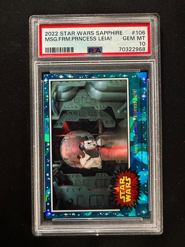 2022 Star Wars Sapphire - Message From Princess Leia #106 - PSA 10 | eBay
