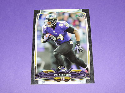 2014 Topps ED DICKSON #309 Black Variant/59 Ravens - Panthers OREGON ...