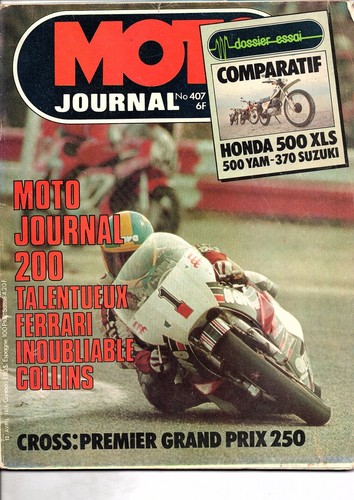 revue magazine MOTO JOURNAL HONDA 500 XLS 500 YAM 370 SUZUKI N°347 1979 ...