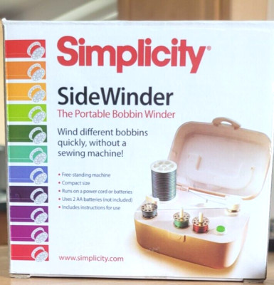 Simplicity Sidewinder Automatic Portable Bobbin Winder 388175 Open Box ...