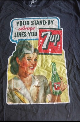 Long Sleeve T Shirt Retro 7 Up Shirt Medium Black NWT | eBay
