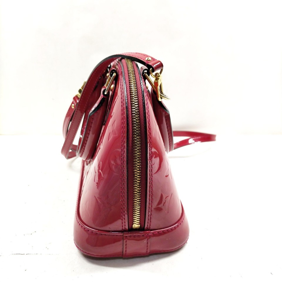 Louis Vuitton LV Hand Bag M91771 Alma BB Red Vernis 455189 | eBay