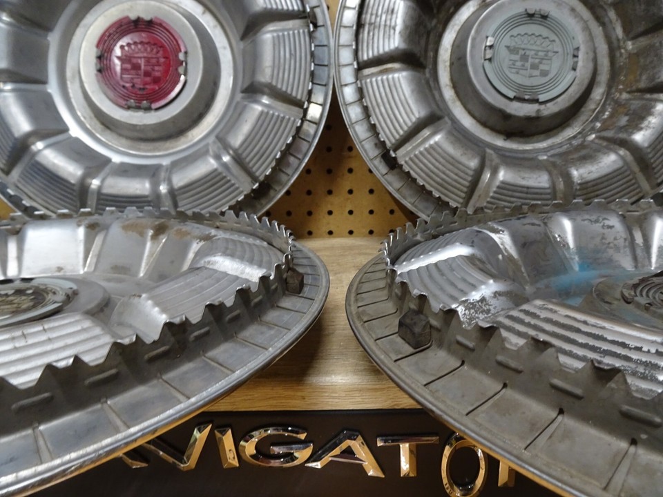 1957 Cadillac Hub Caps 15" Set of 4 Caddy Wheel Covers Hubcaps 57 | 15 ...