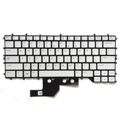 New US Per-Key RGB Backlit Keyboard White For Dell Alienware M15 R2 R3 ...