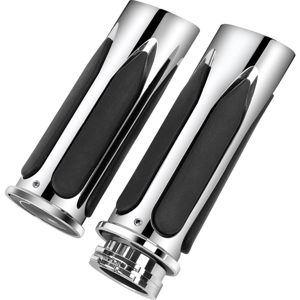1" Motorcycle Handlebar Hand Grips w/ Throttle For Harley FXST Softail ...