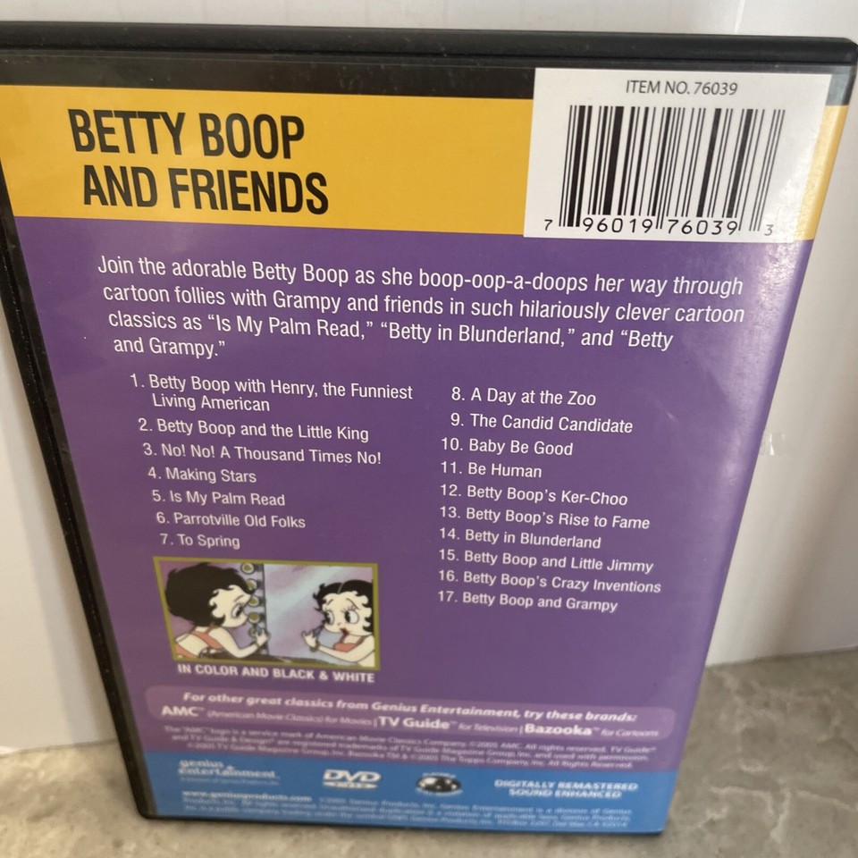 NEW Betty Boop And Friends 2 Hours Of Cartoons Dvd Slim Case | eBay