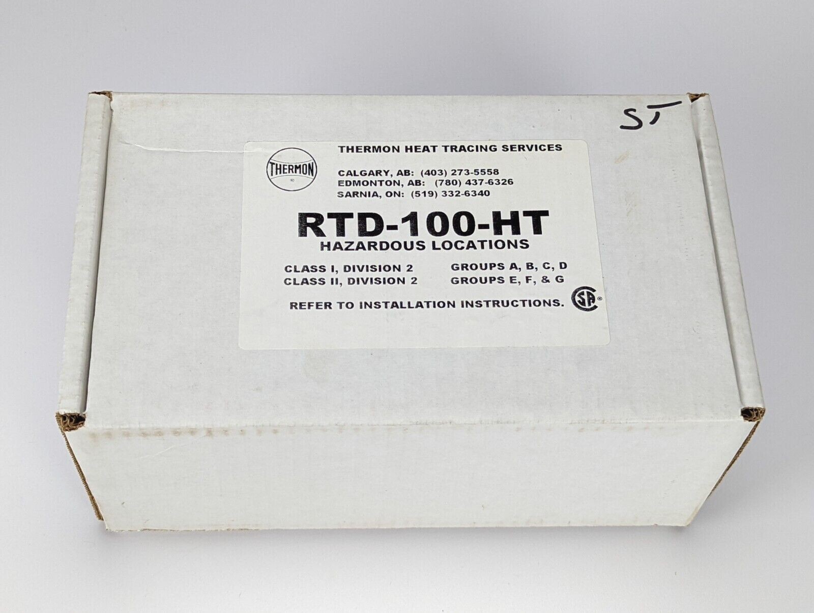 Thermon RTD-100-HT Temperature Sensor, NEW | eBay