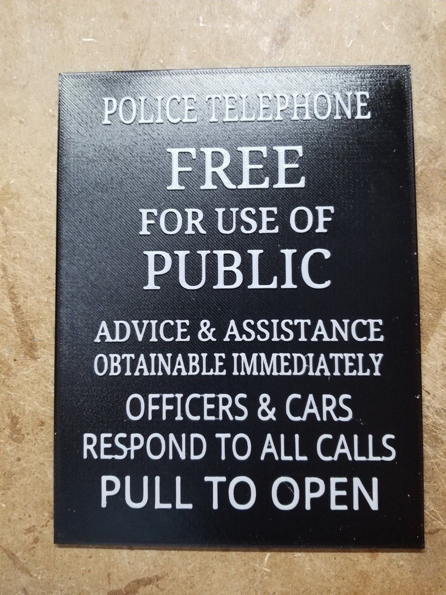 Tardis Door Sign Print Doctor Who/TARDIS Fairy Door! Hand Made! One Of