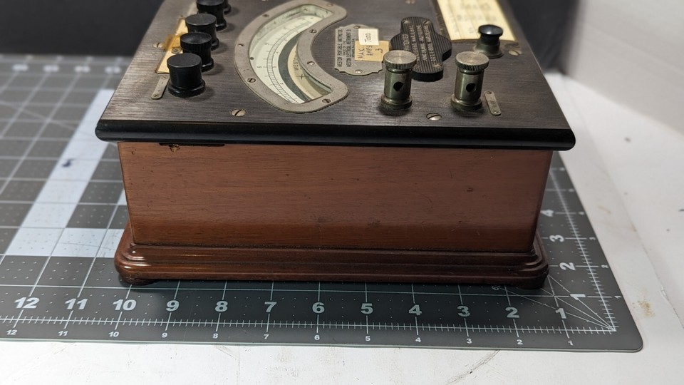 Antique Weston Electrical Instrument Watt Meter Steampunk USA W ...