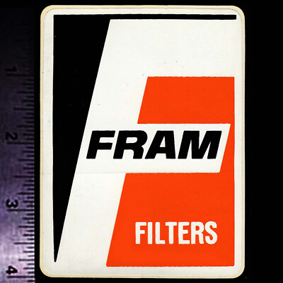FRAM FILTERS - Original Vintage 1960's 70's Racing Decal/Sticker NHRA Nascar | eBay