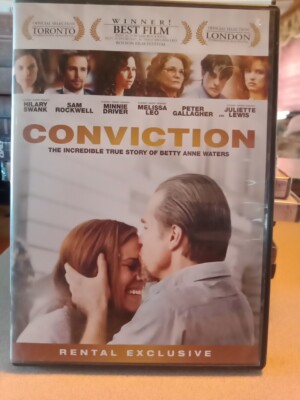Conviction (DVD,2010) Hilary Swank, Sam Rockwell, Minnie Driver ...