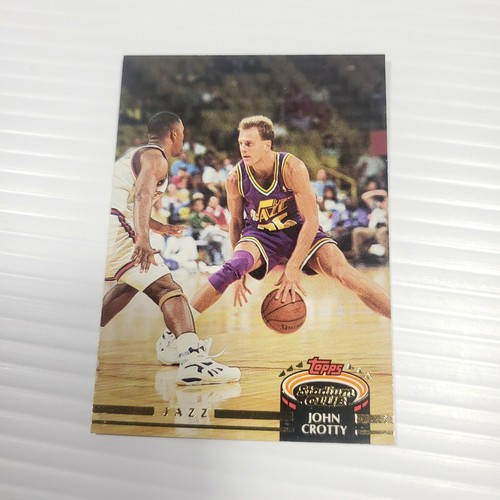 1993 Topps Stadium Club John Crotty #305 NBA Basketball Card Utah Jazz ...