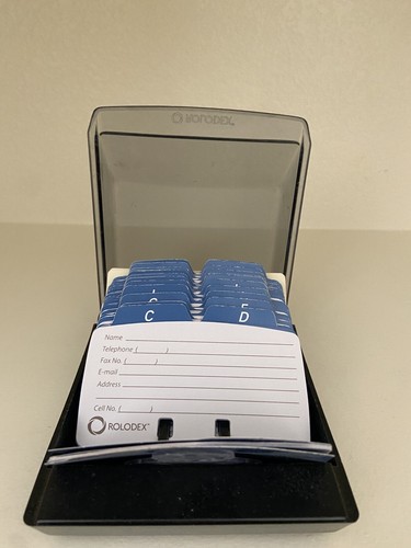 Rubbermaid Rolodex Desktop Business Card / Address Book / Contact File ...