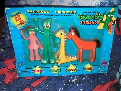 2002 Gumby & Friends Sealed Four Figure set with Minga Prickle Bendable Posable | eBay