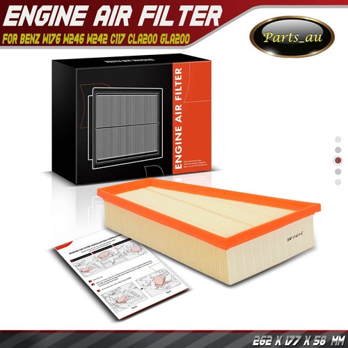 1x Engine Air Filter for Benz W176 W246 W242 C117 X156 A200 B180 GLA200 ...