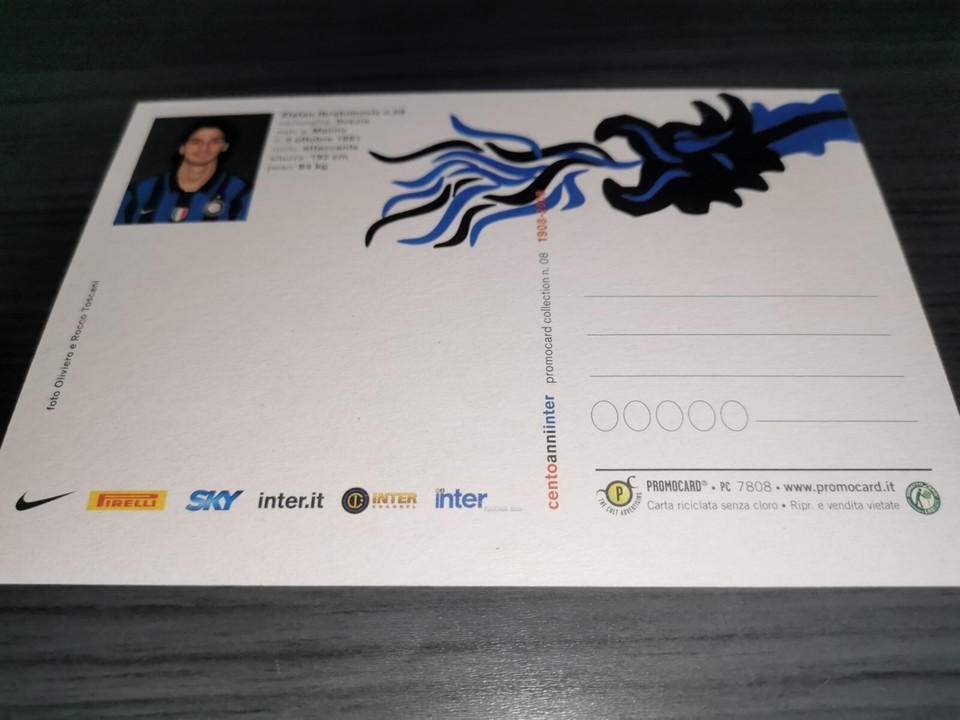 Zlatan Ibrahimovic hand signed Inter Milan autograph card | eBay