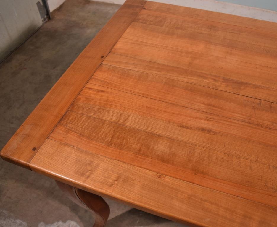 Vintage French Provencal Farm Table/Desk/Dining Table in Solid Cherry ...