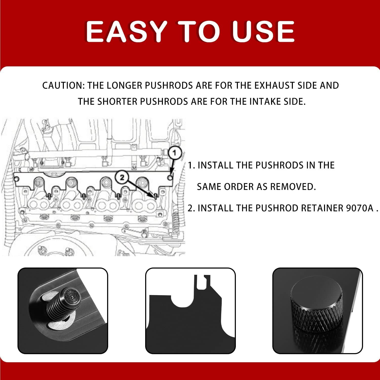 9070A Push Rod Retainer for 5.7L Chrysler Dodge Jeep Hemi Engines 5.7 ...