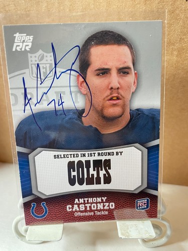 2011 Topps Rising Rookies Rookie Auto Anthony Castonzo #188 Rookie Auto ...
