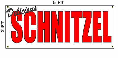 Delicious SCHNITZEL Banner Sign NEW 2x5 | eBay