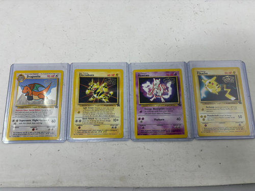 Pokemon The First Movie Mewtwo Pikachu Dragonite Electabuzz WOTC ...