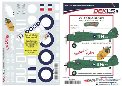 1/32 Decals-RAAF- 22 Squadron Beaufighter XXI DEK L's II | eBay Australia