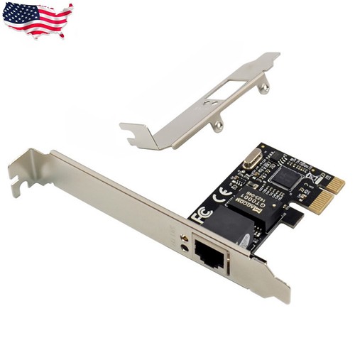 Gigabit Ethernet Low Profile PCI Express Network LAN Card 10/100/1000 ...