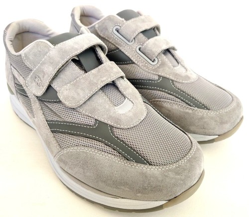 SAS JV Mesh Mens Size 13 W3 Gray Slip On Strappy Casual Comfort Walking ...