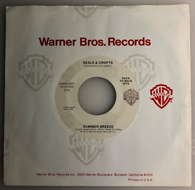 Seals & Crofts / Summer Breeze & Hummingbird / Warner 45rpm / NM | eBay