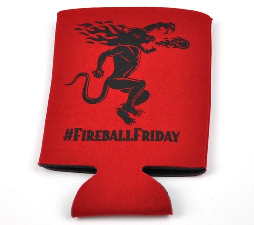 Fireball Whisky USA Red Devil Koozie Can Bottle Cover Cooler Insulating ...