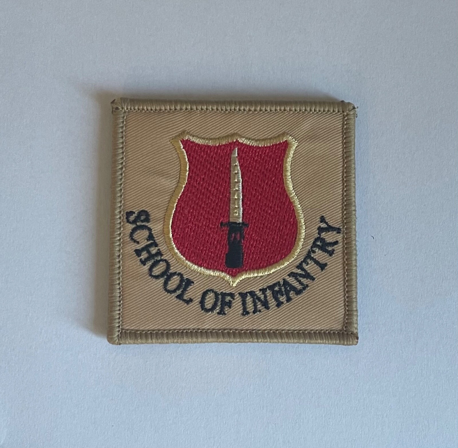 School of Infantry Desert ITC Brigade Badge, TRF Army Military Patch ...