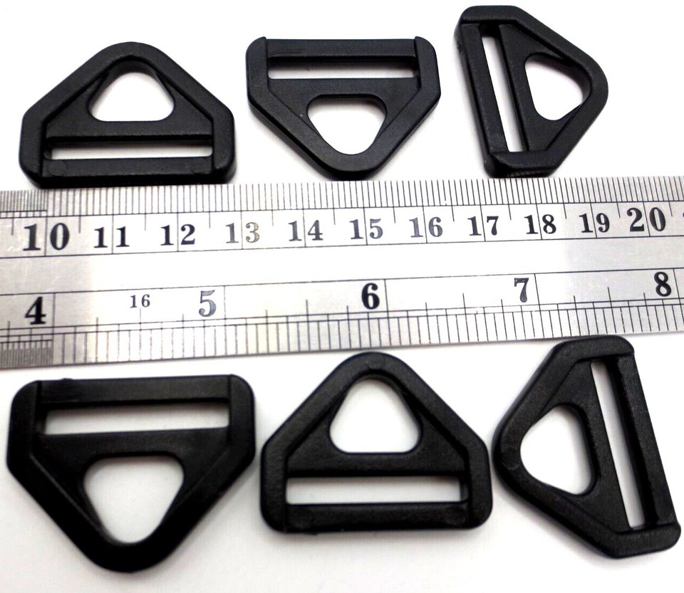 D-Ring Triangle Bar Fits 25mm 1" Webbing Strap For Sling Bag Vest Pack ...