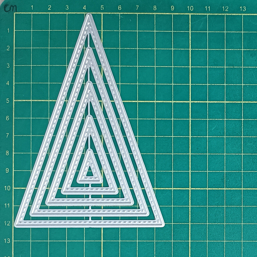 Metal Cutting Dies Triangle Frame DIY Scrapbook Album Decorative Crafts ...