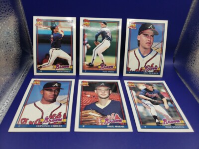 1991 Topps Tiffany Atlanta Braves ~6~ Cards Mint Condition | eBay