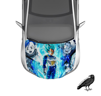 Dragon Ball Vegeta Anime Hood Wrap Weatherproof Vinyl Car Decal 50" X ...